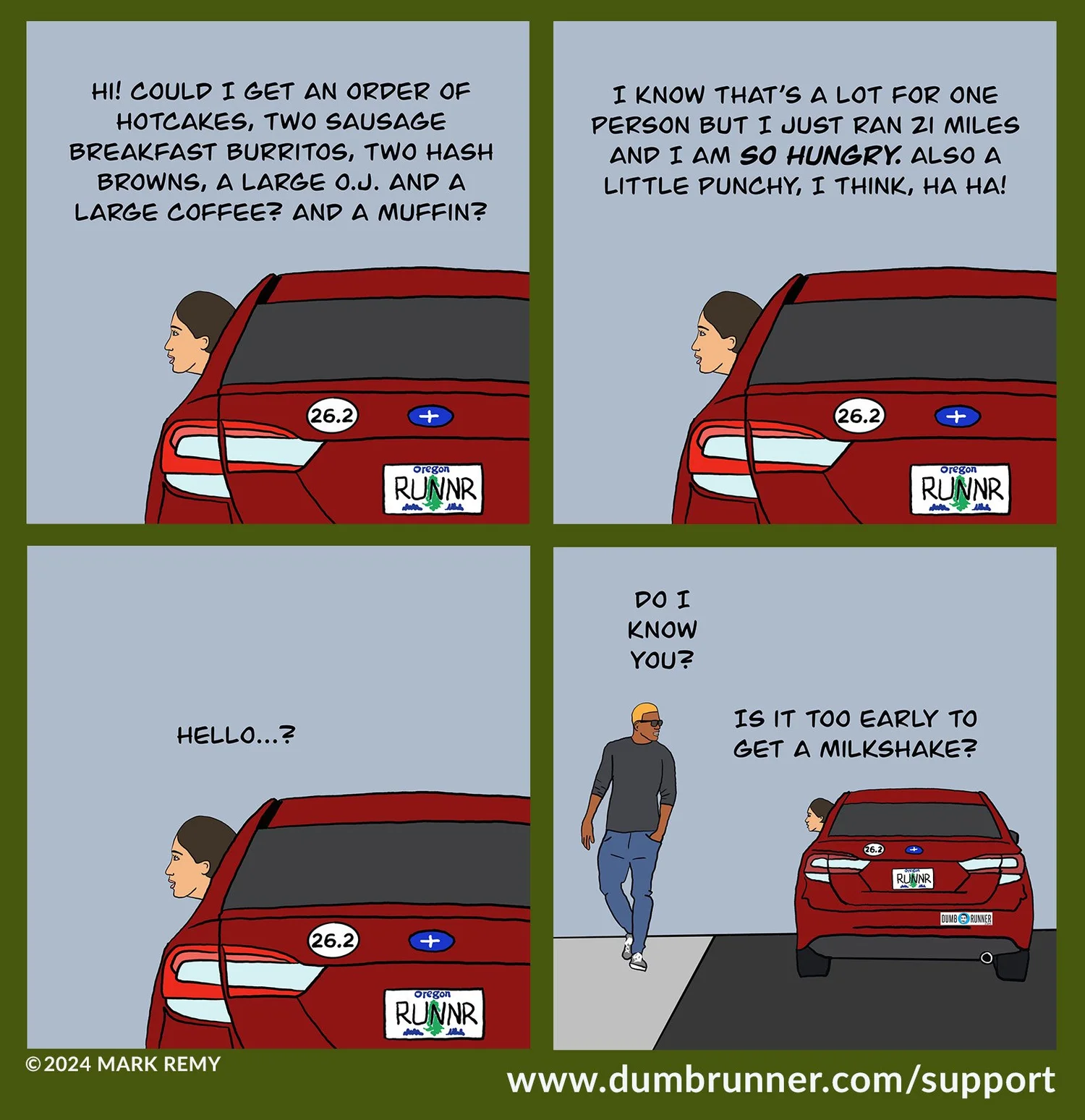 Dumb Runner Illustrated #97: 'Order' — Mark Remy's DumbRunner.com