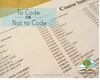 Course Codes: To Code or Not to Code — Celebrate Simple