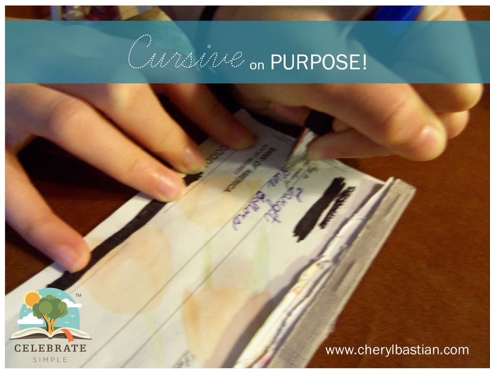 Intentional Cursive Handwriting — Celebrate Simple