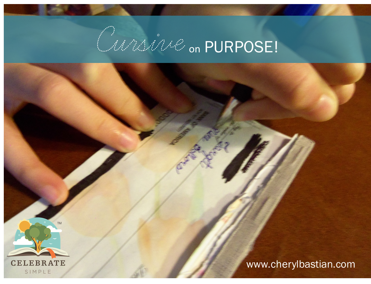 Intentional Cursive Handwriting — Celebrate Simple