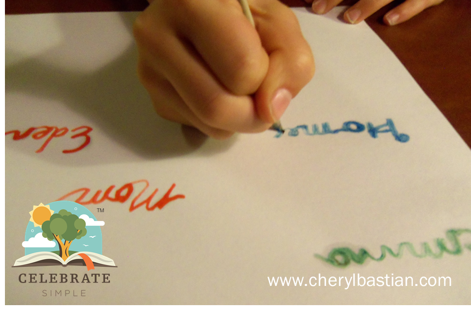 Intentional Cursive Handwriting — Celebrate Simple