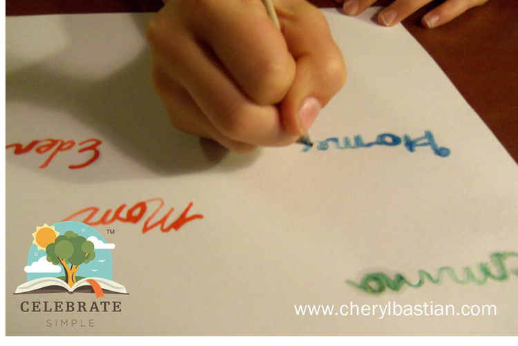 Intentional Cursive Handwriting — Celebrate Simple