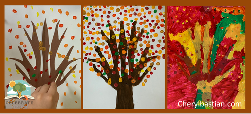 Paint a Fall Tree Using Pointillism — Celebrate Simple