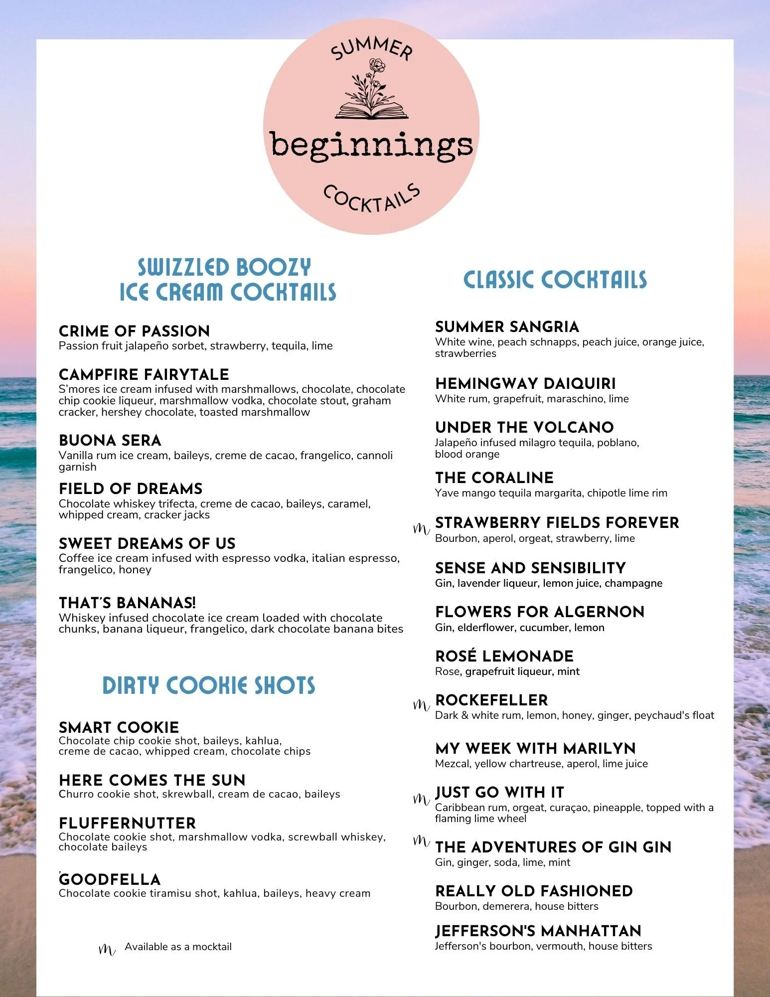 Daily Menu — beginnings