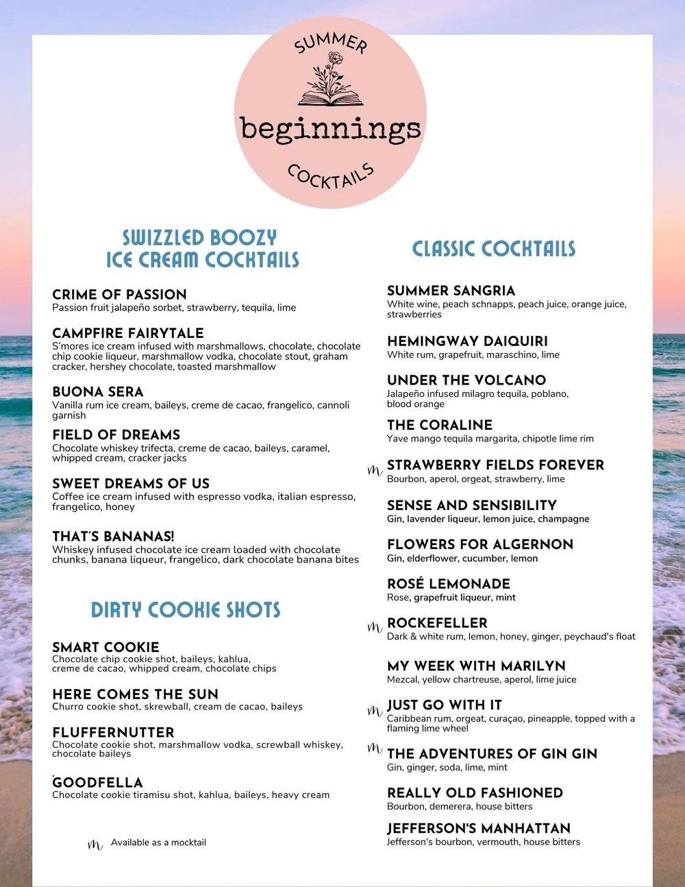 Daily Menu — beginnings
