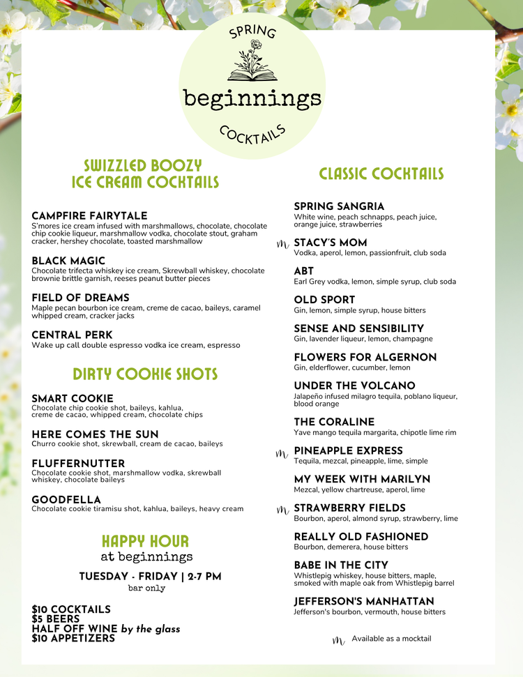 Daily Menus — beginnings