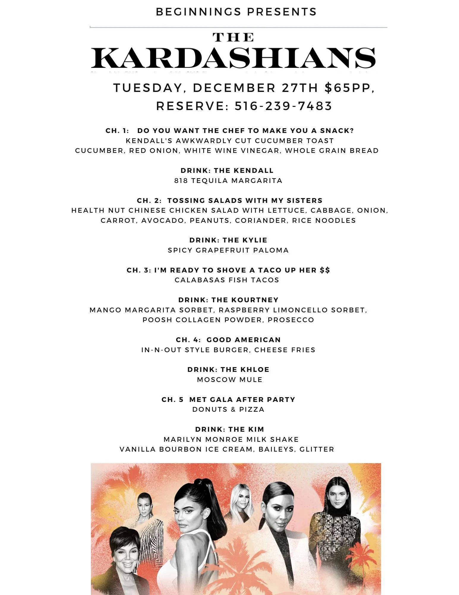 Events at Beginnings Restaurant — beginnings