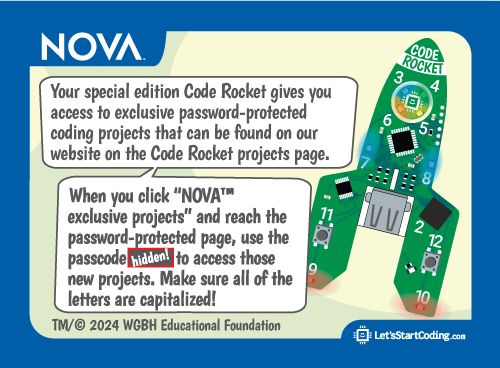 NOVA Rocket Login | Let's Start Coding | Coding for Kids