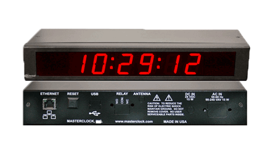 TCDS Series Time Code Digital Clocks - 1-inch (2.5 cm) — Masterclock, Inc. TCDS Series Time Code Digital Clocks - 1-inch (2.5 cm) — Masterclock, Inc.