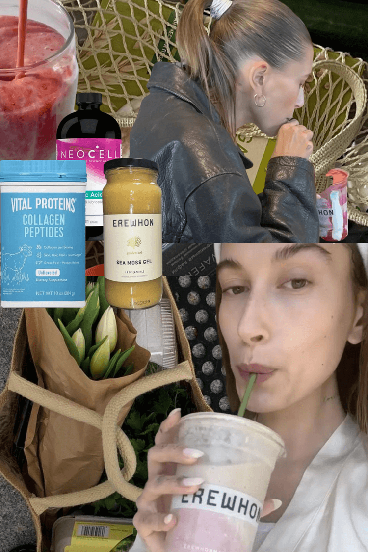 What's In The Hailey Bieber Erewhon Strawberry Glaze Skin Smoothie ...