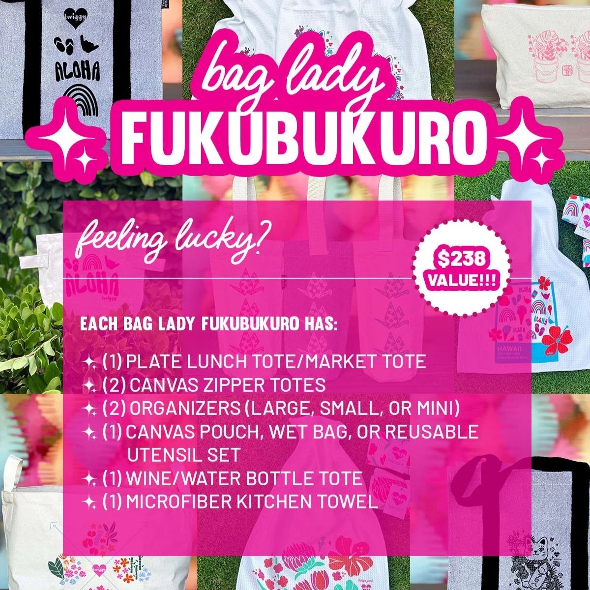 2026 BAG LADY FUKUBUKURO — Twiggy