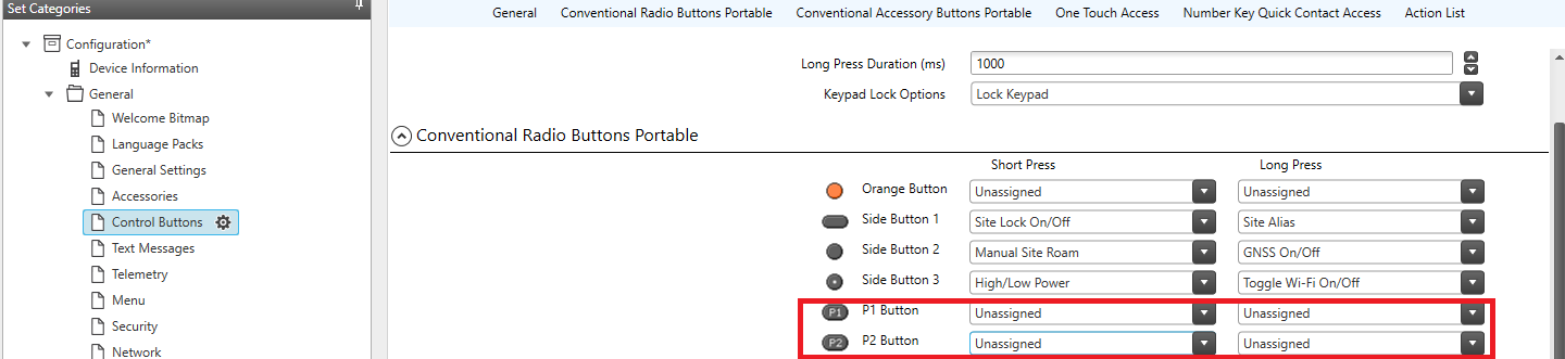 CPS configuration (field radios connected to a water sensor ...