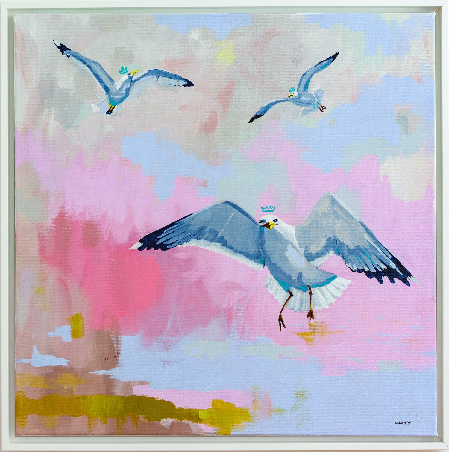 Flying Bird Abstract Painting