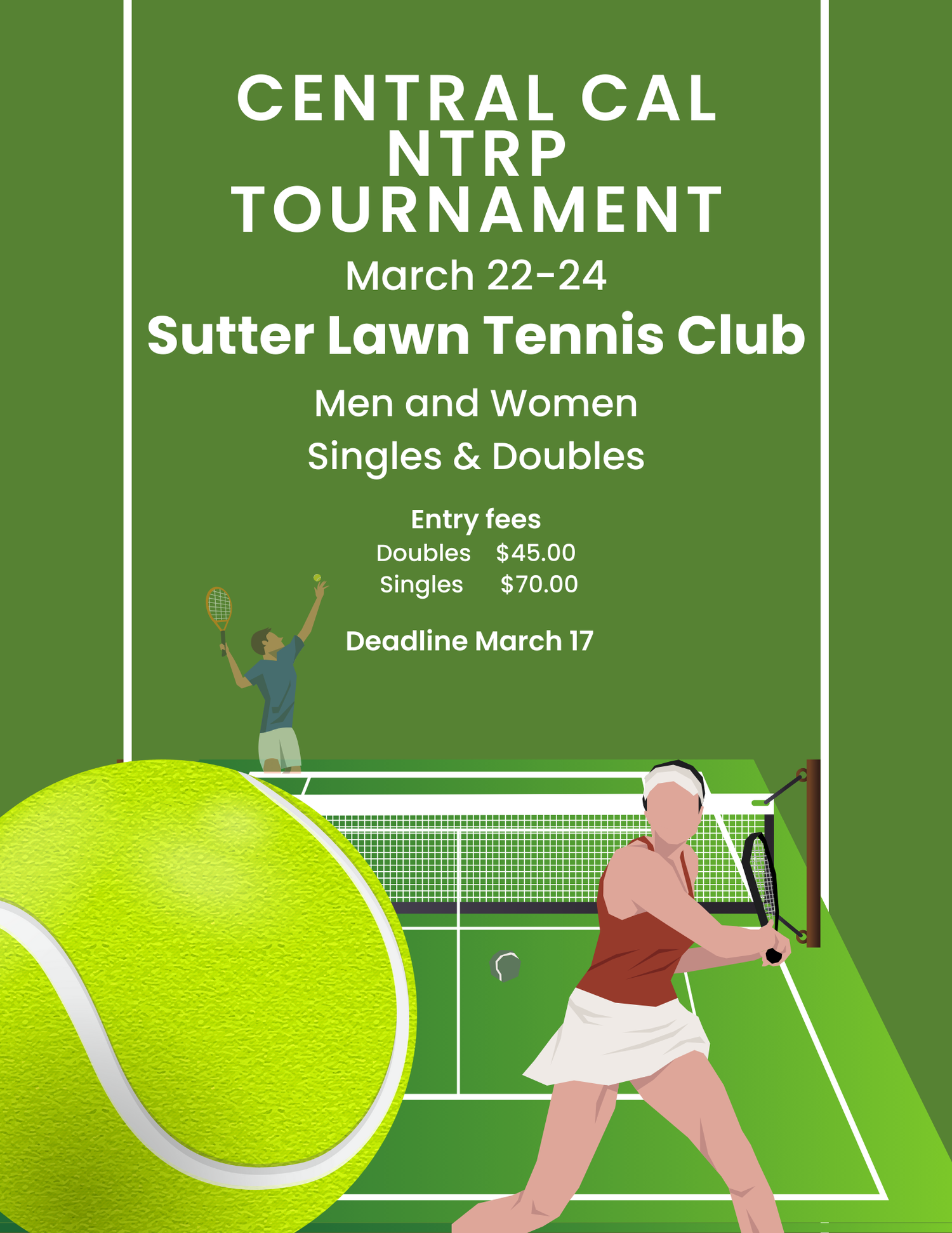Tennis Tournaments & Socials — Sutter Lawn Tennis Club