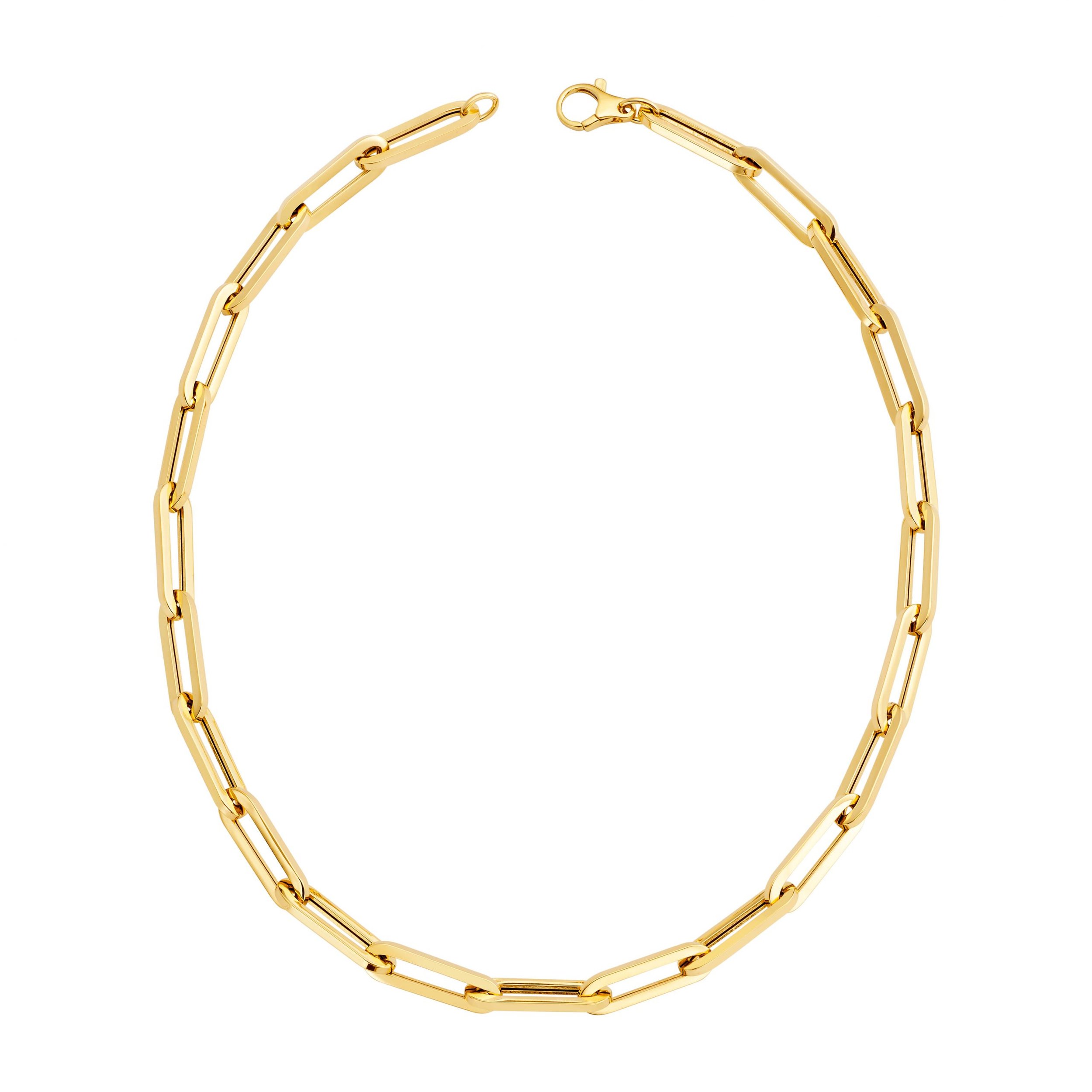 Triple Round Paperclip Link Chain — Julia Ballentine Fine Jewelry