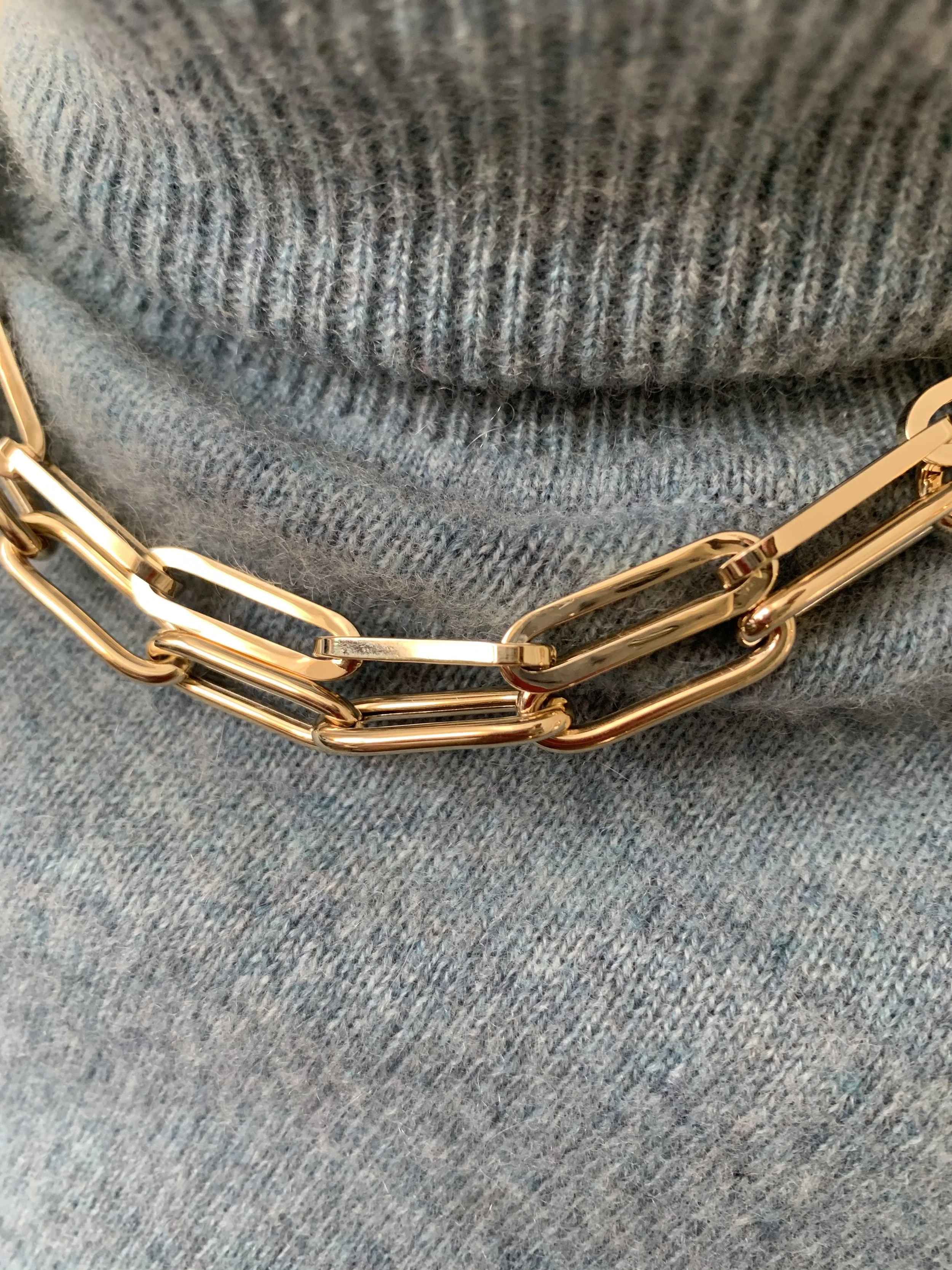 Triple Round Paperclip Link Chain — Julia Ballentine Fine Jewelry