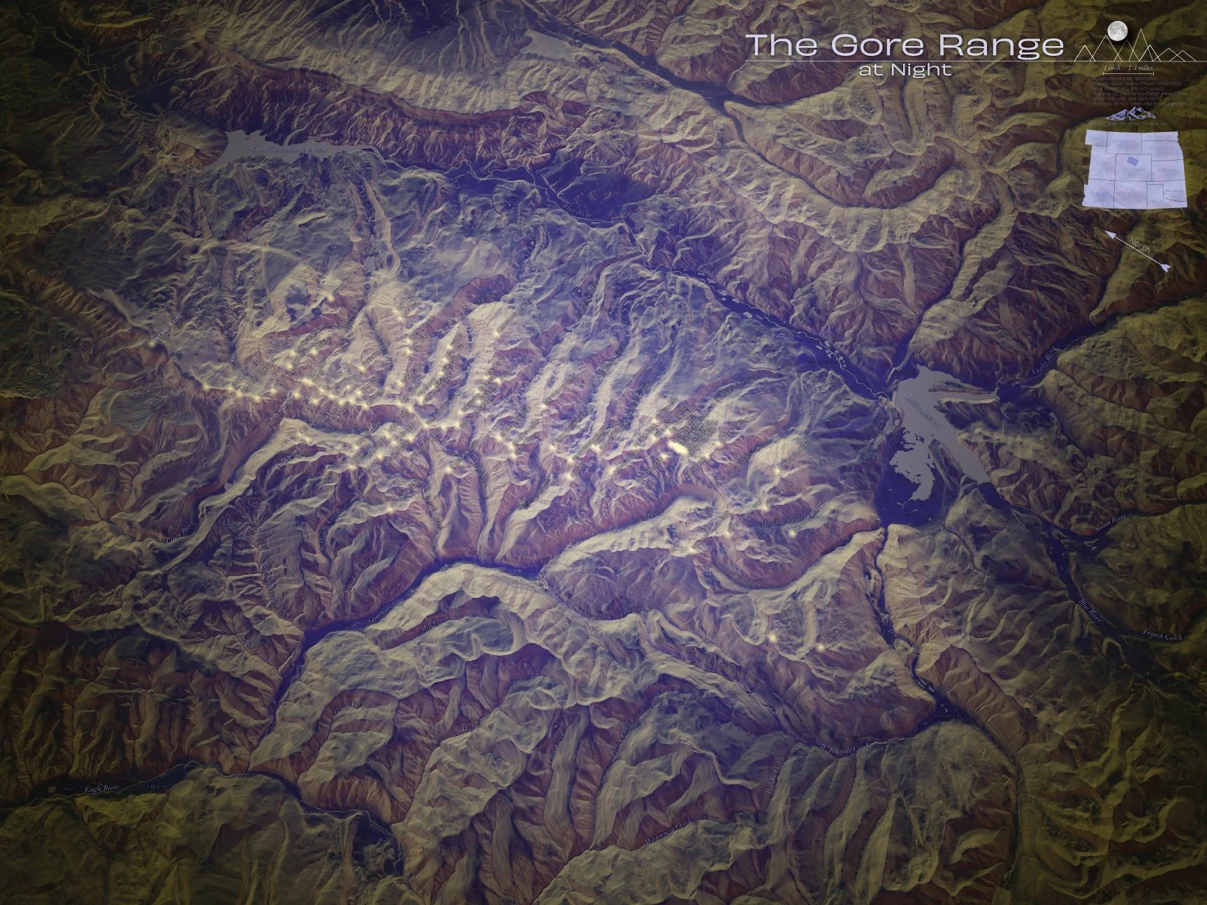 Ridgeline Maps - custom maps made in Colorado