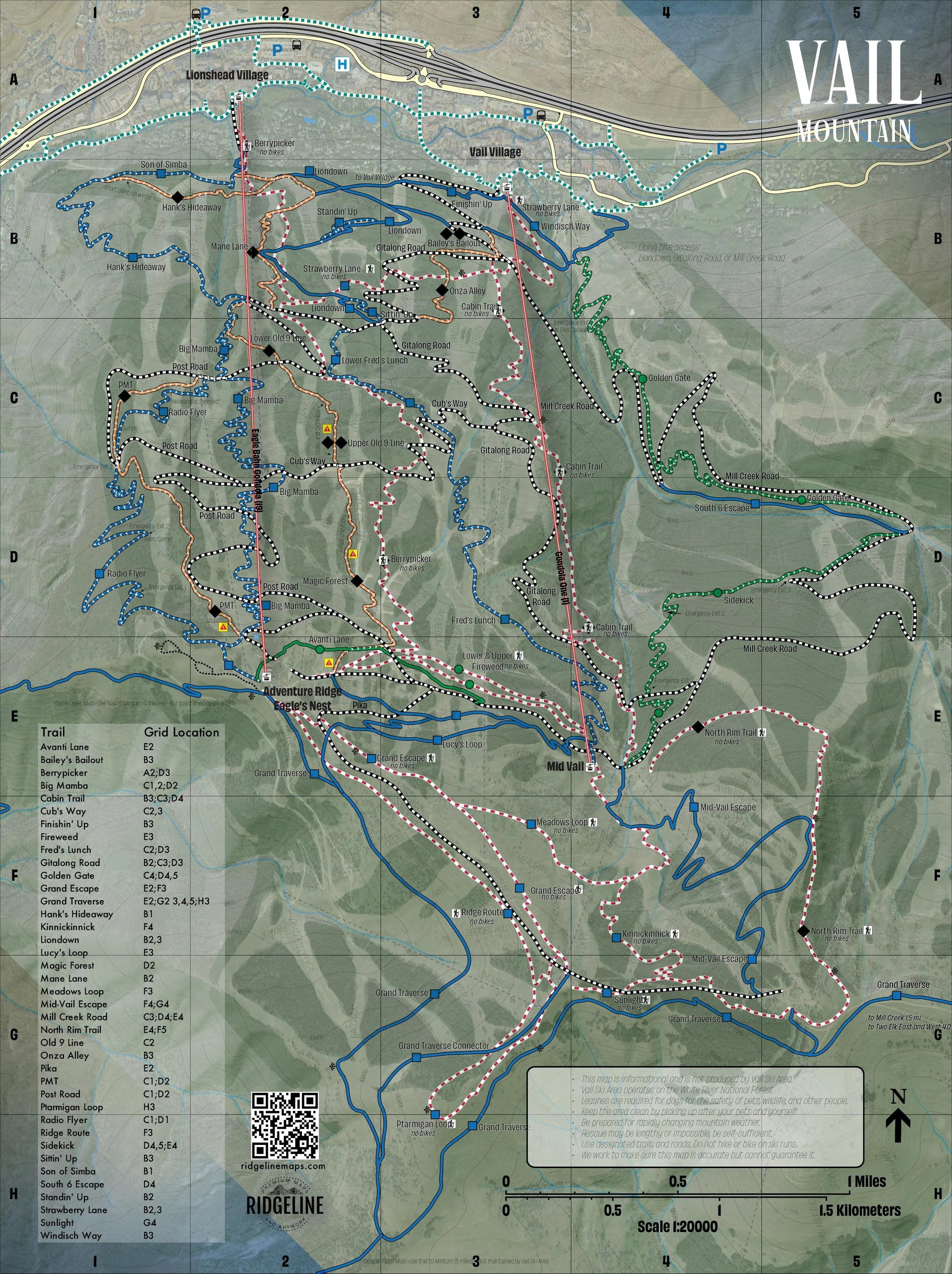Ridgeline Maps - custom maps made in Colorado