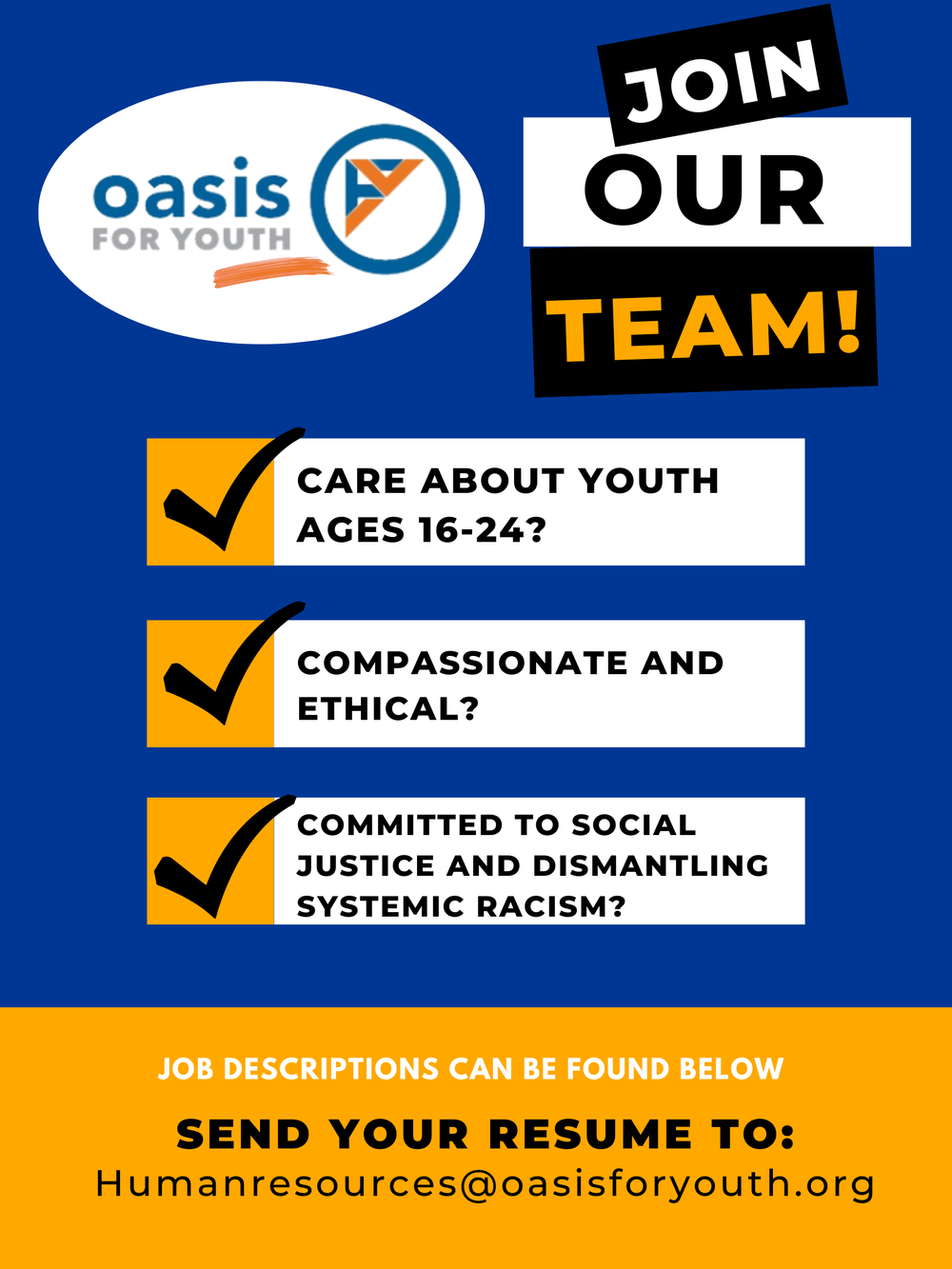Employment Opportunities — Oasis