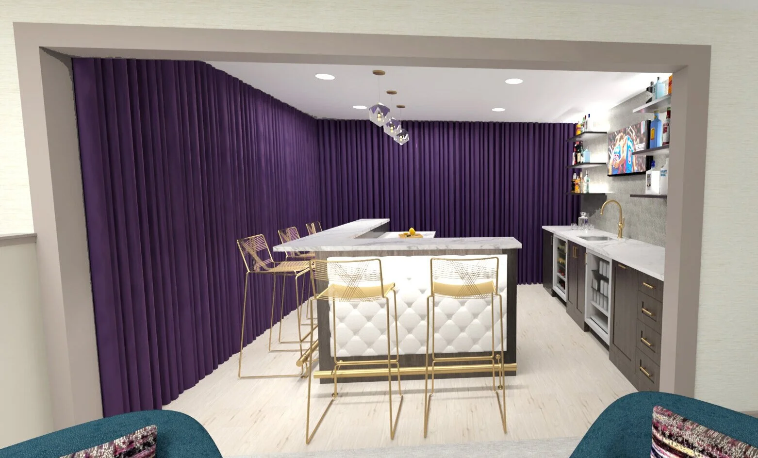 Swanky Chicago-Inspired Home Bar — Grand Rapids Interior Design ...