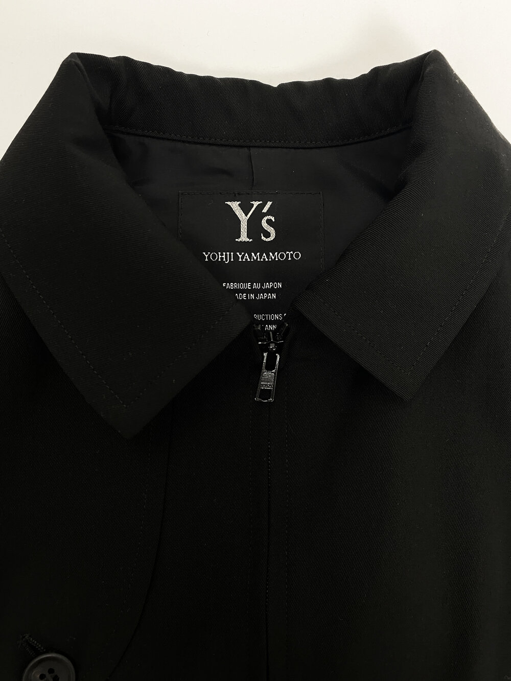 Yohji Yamamoto Y's black wool jacket — JAMES VELORIA Yohji Yamamoto Y's black wool jacket — JAMES VELORIA