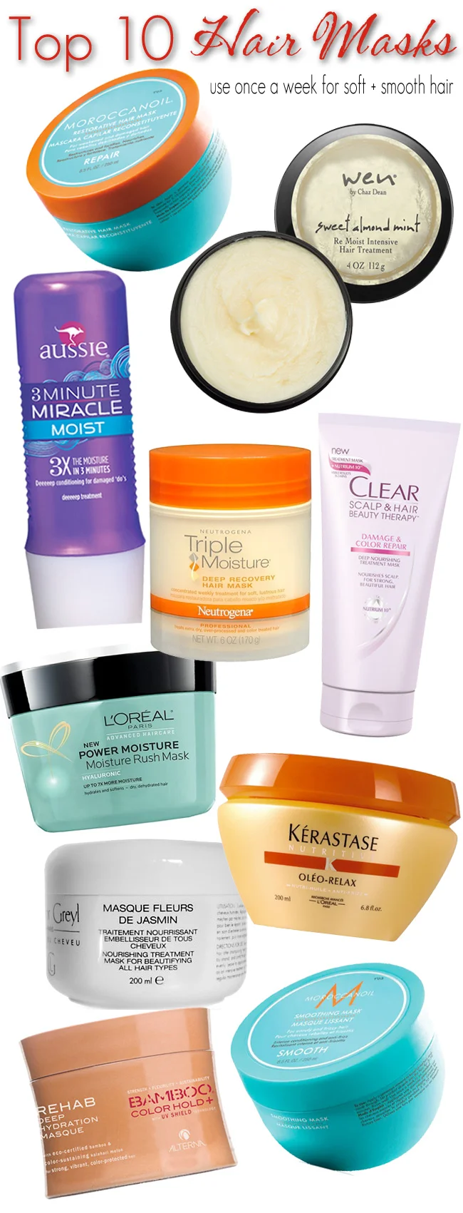 Top 10 Hair Masks. — Beautiful Makeup Search