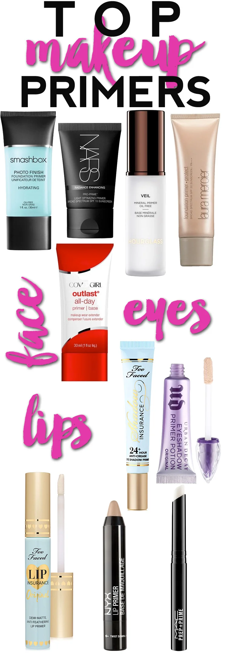 Top 10 Face, Lip & Eye Primers. — Beautiful Makeup Search