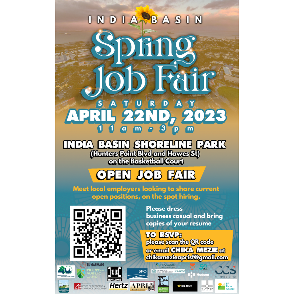 India Basin Waterfront Park Spring Job Fair — India Basin Waterfront Parks