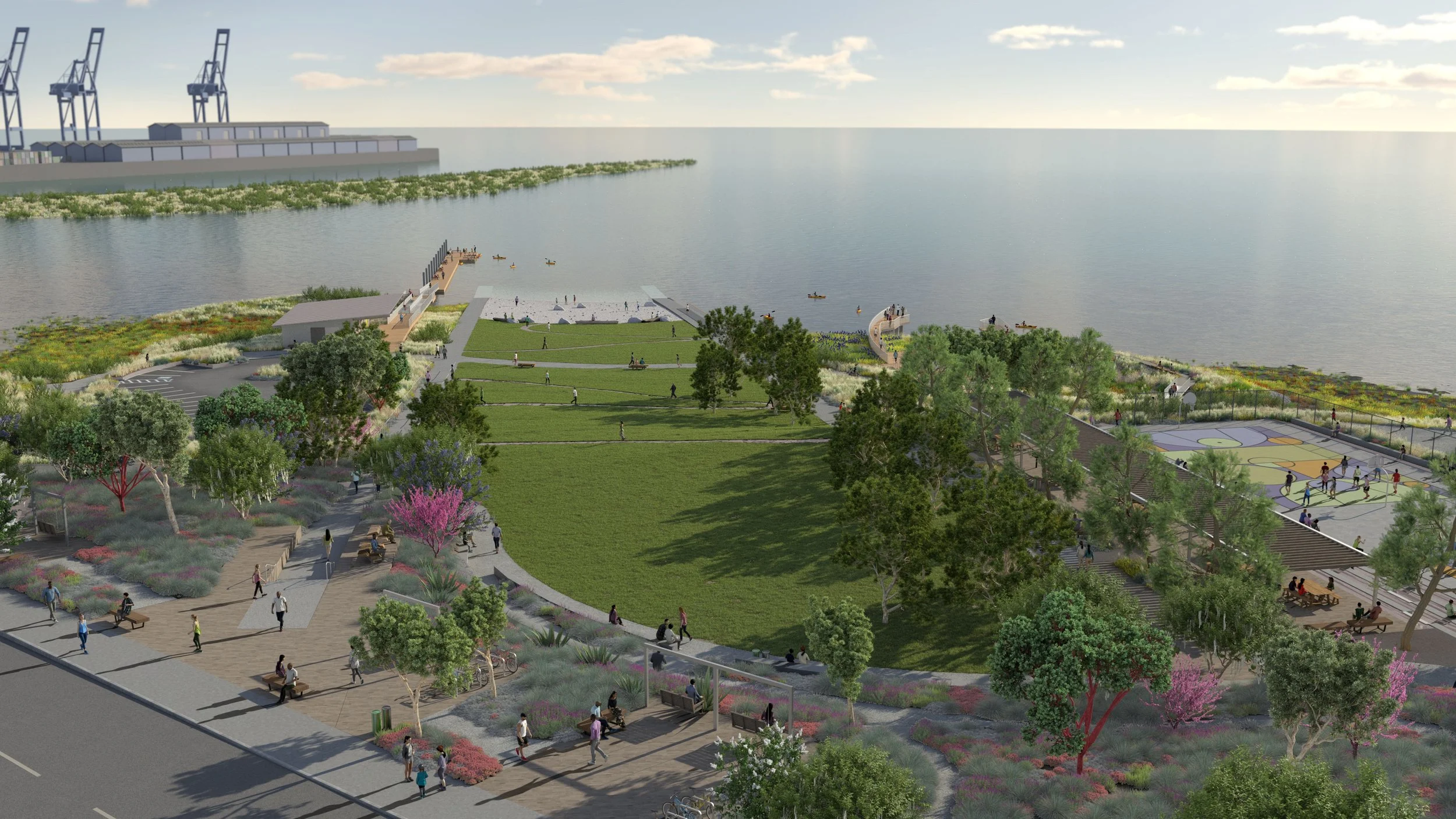 PG&E Tower Removal Project Begins at India Basin Shoreline Park, Phase ...