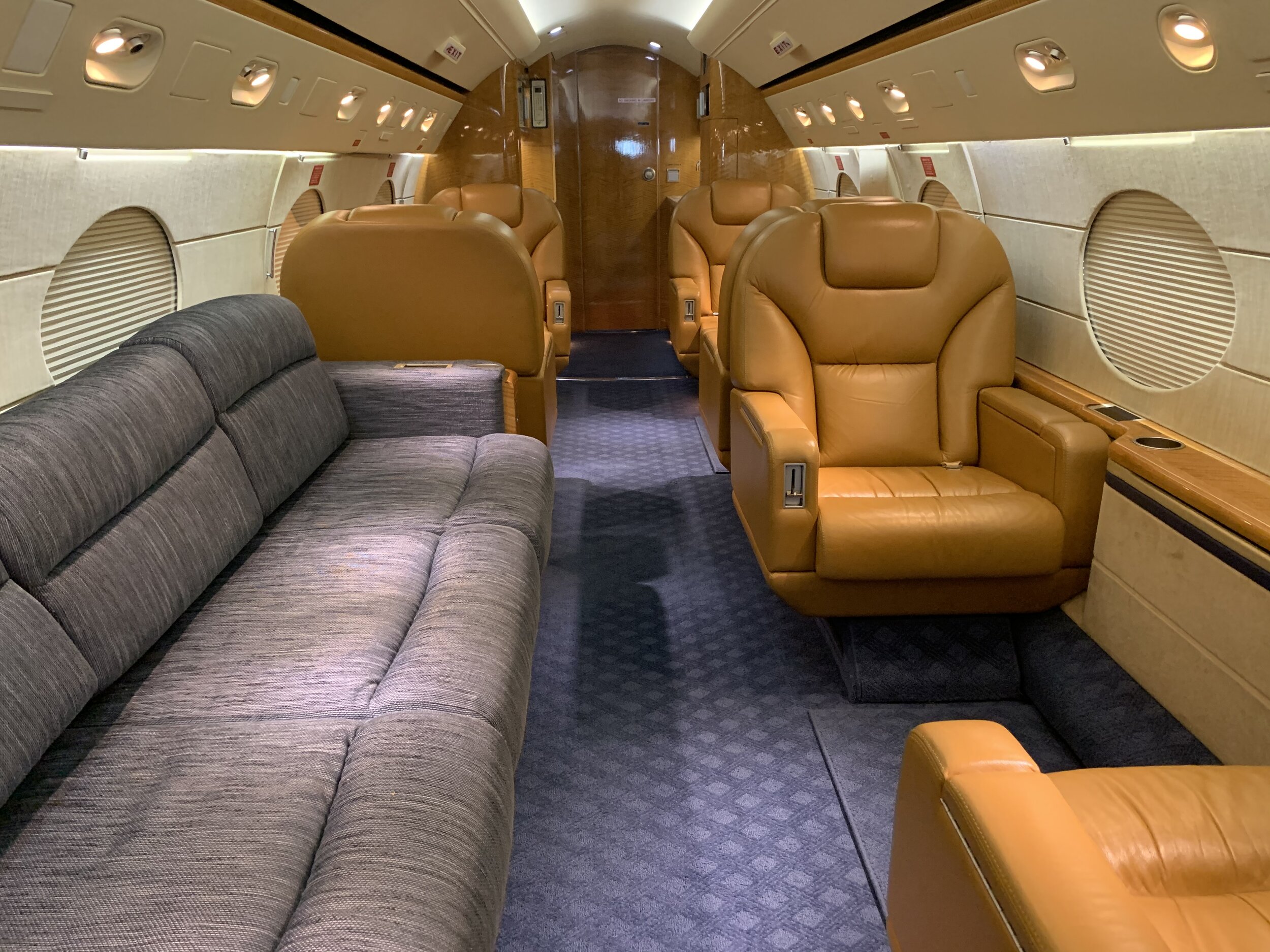 Private Jet Interior Cockpit