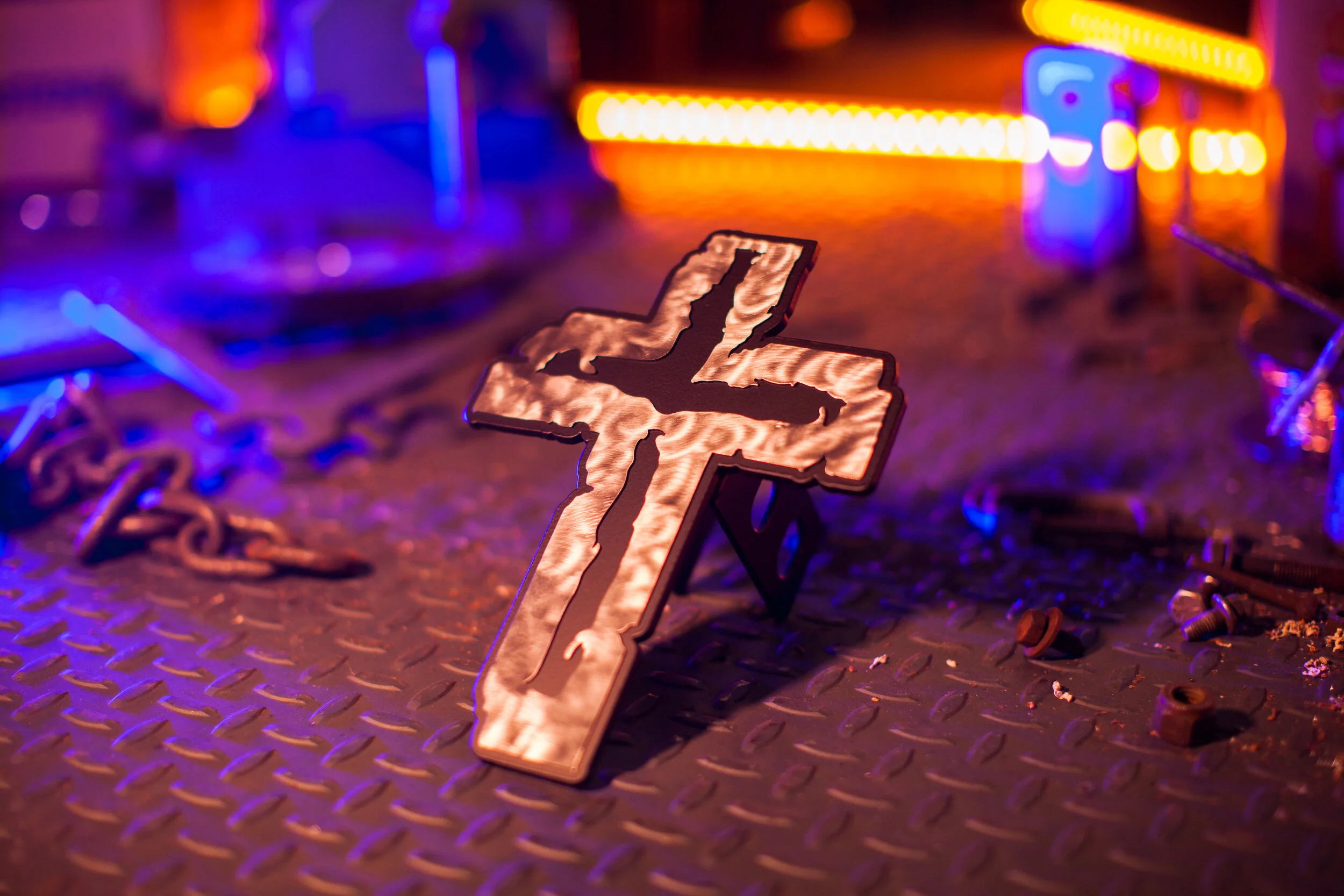 Rugged Cross - Trailer Hitch Cover (Copy) — Kempter Kustoms