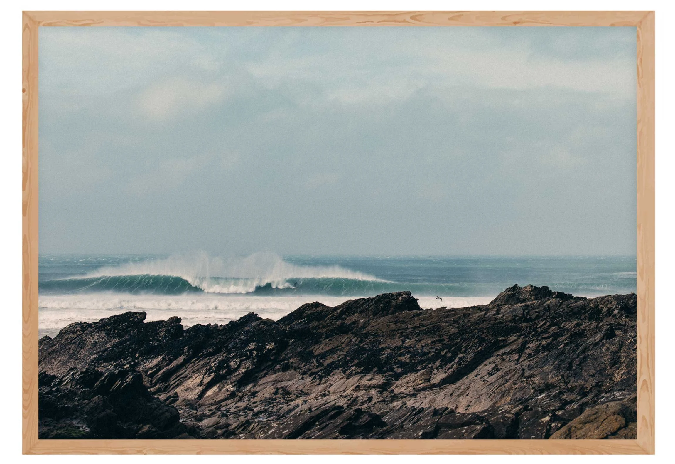 Tribe | Surfers at Fistral Beach during sunset Fine Art Print | Fine ...