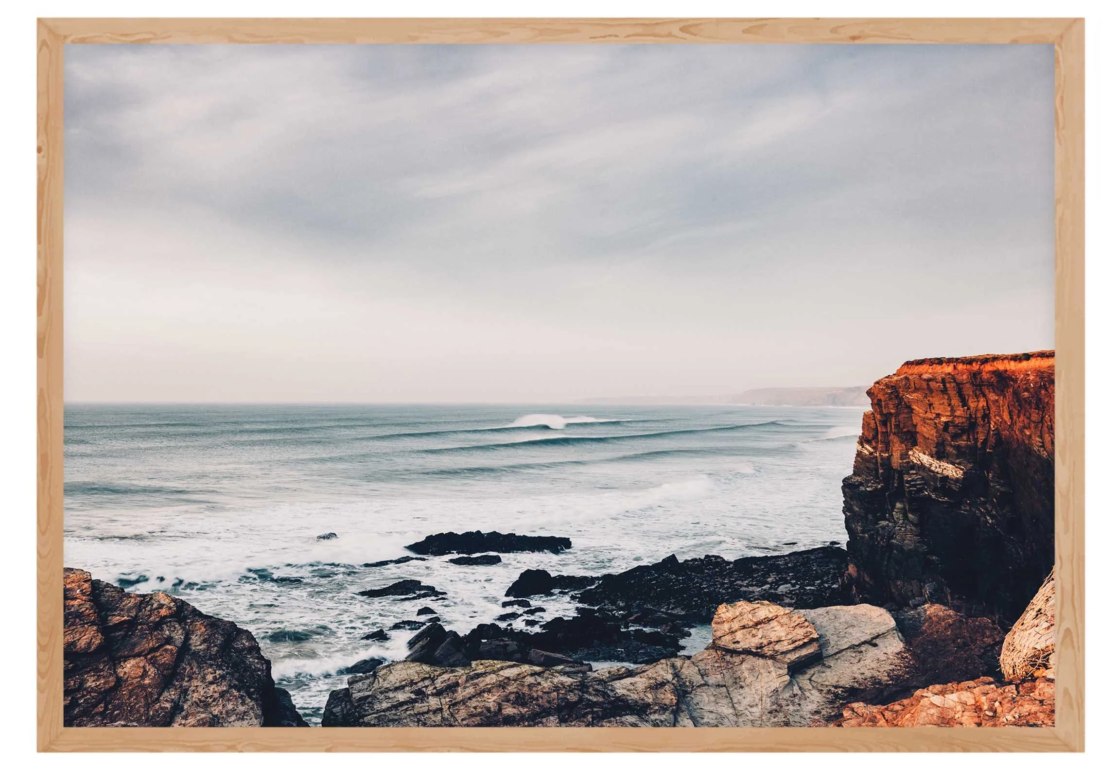 Undulation II | Crantock Sunset Wave Fine Art Print | Fine Art Prints ...