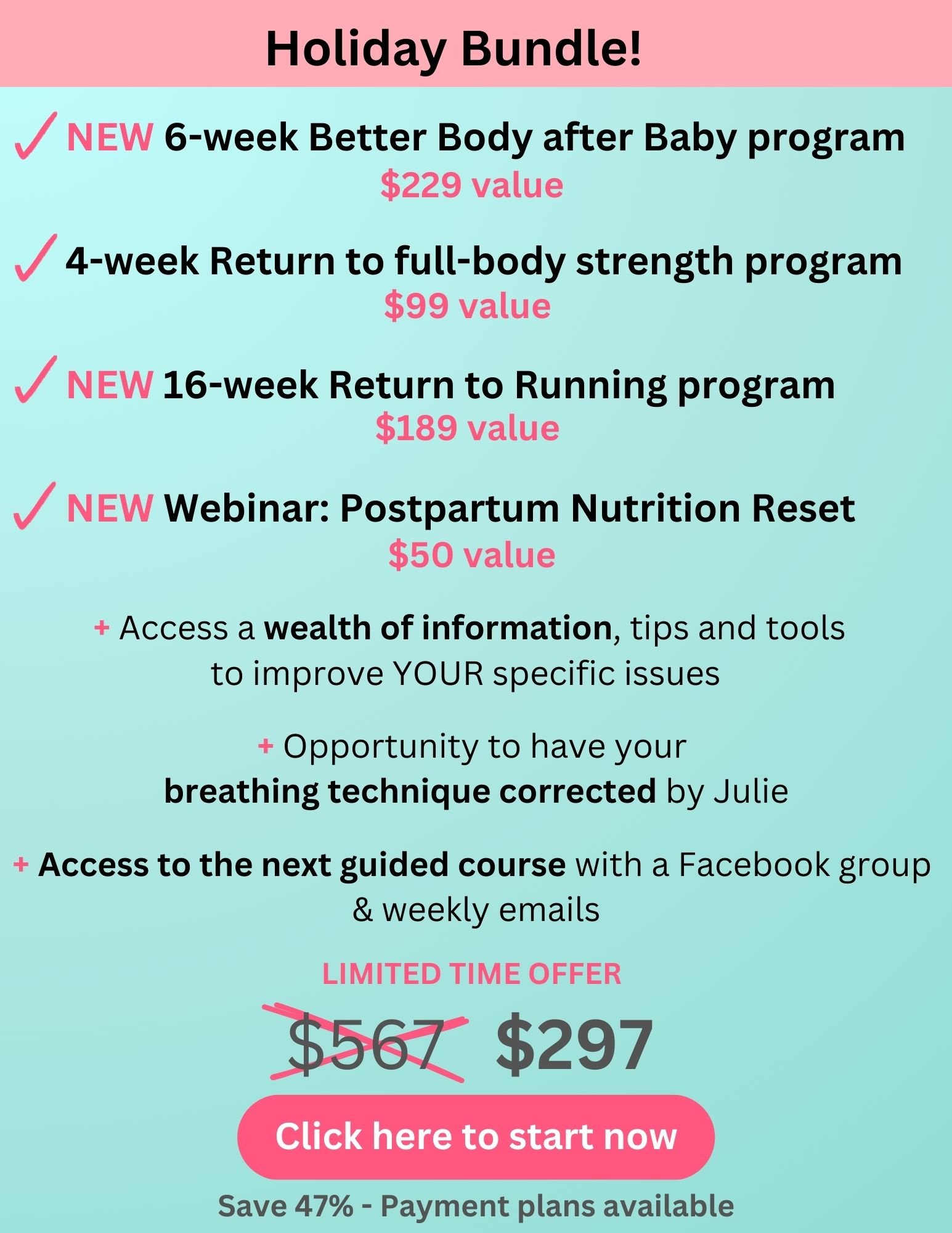 Better Body after Baby BUNDLE