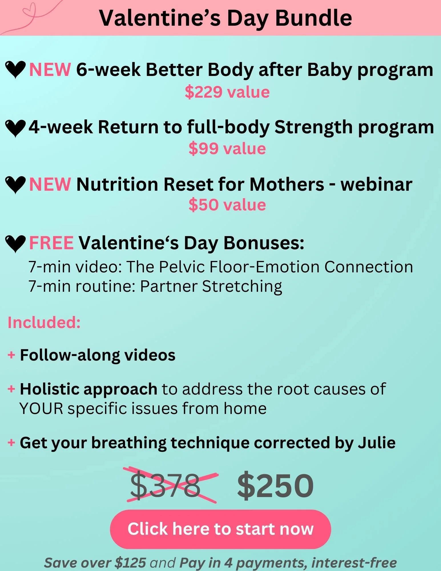 Better Body after Baby VALENTINE'S DAY BUNDLE