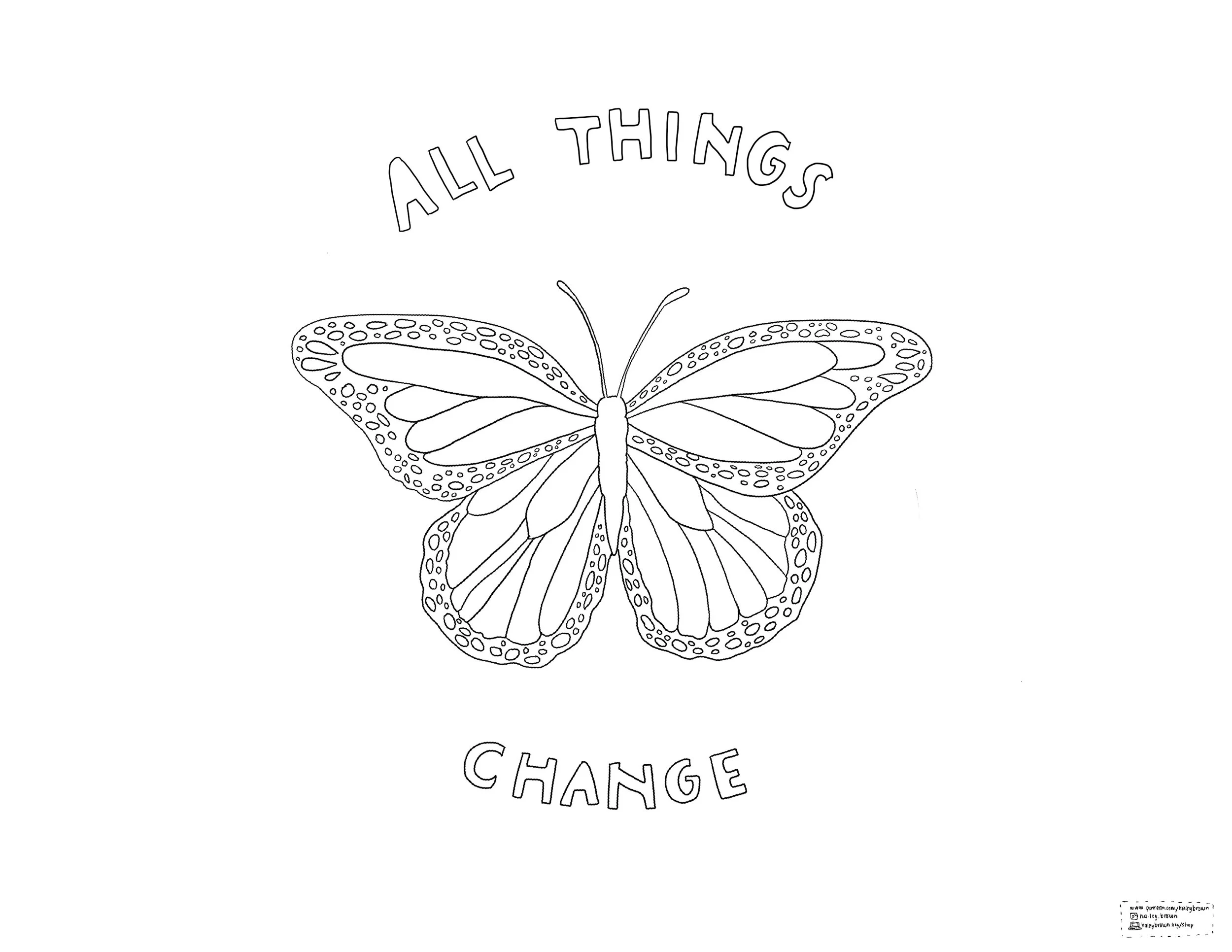 Free All Things Change Downloadable Coloring Page Haley Brown free-all-things-change-downloadable-coloring-page-haley-brown