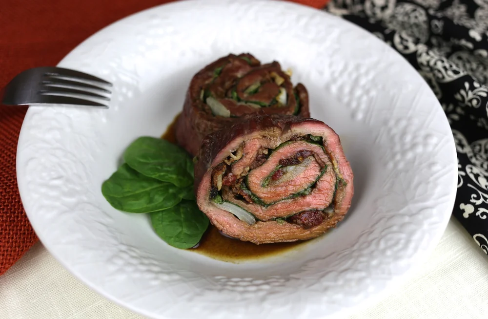 Bacon Spinach Stuffed Pinwheel Steaks — For Goodness Plate