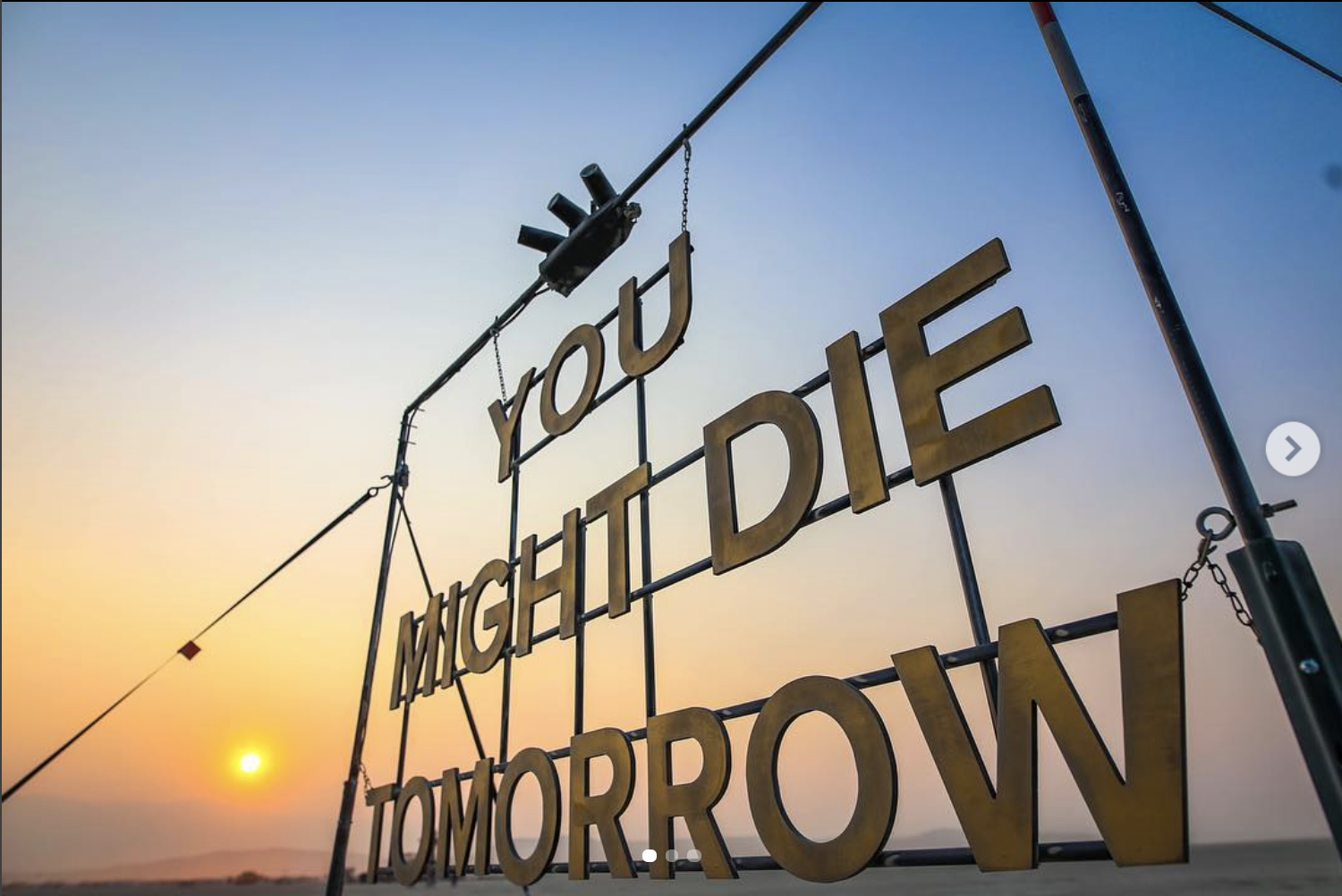 YOU MIGHT DIE TOMORROW