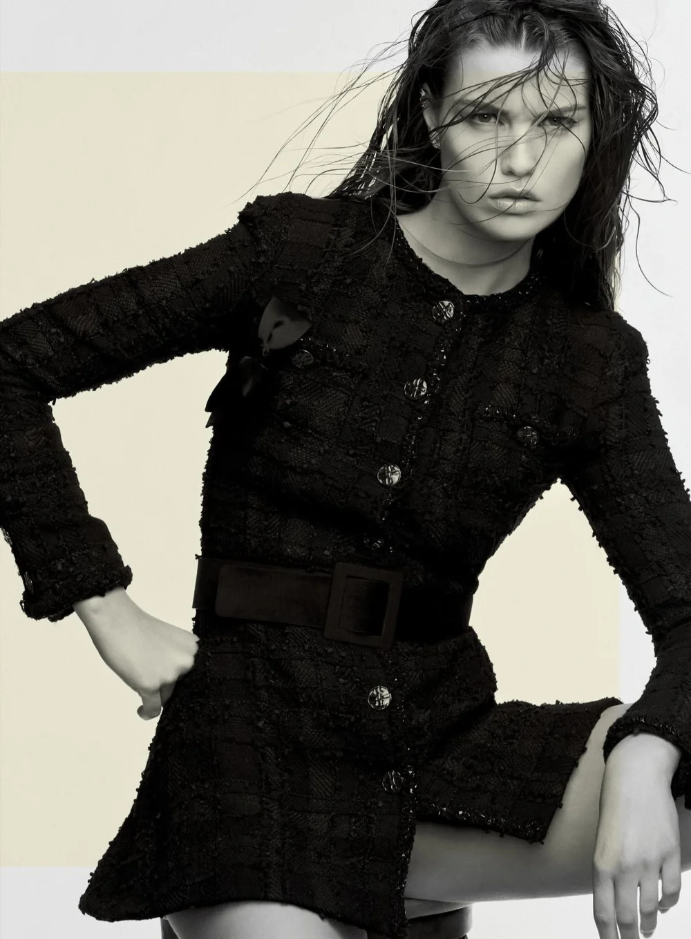 Luna Bijl in The Big Short Snappy Summer Classics in ELLE US April 2023 ...