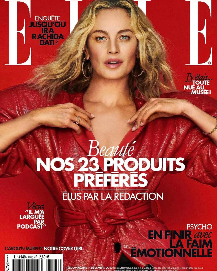 Carolyn Murphy Covers Elle France Dec 2022 by Boo George — Anne of ...
