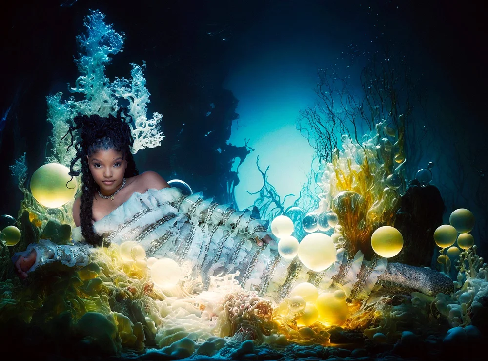 Halle Bailey Mermaid in V142 by Rob Rusling & Anna Trevelyn — Anne of ...