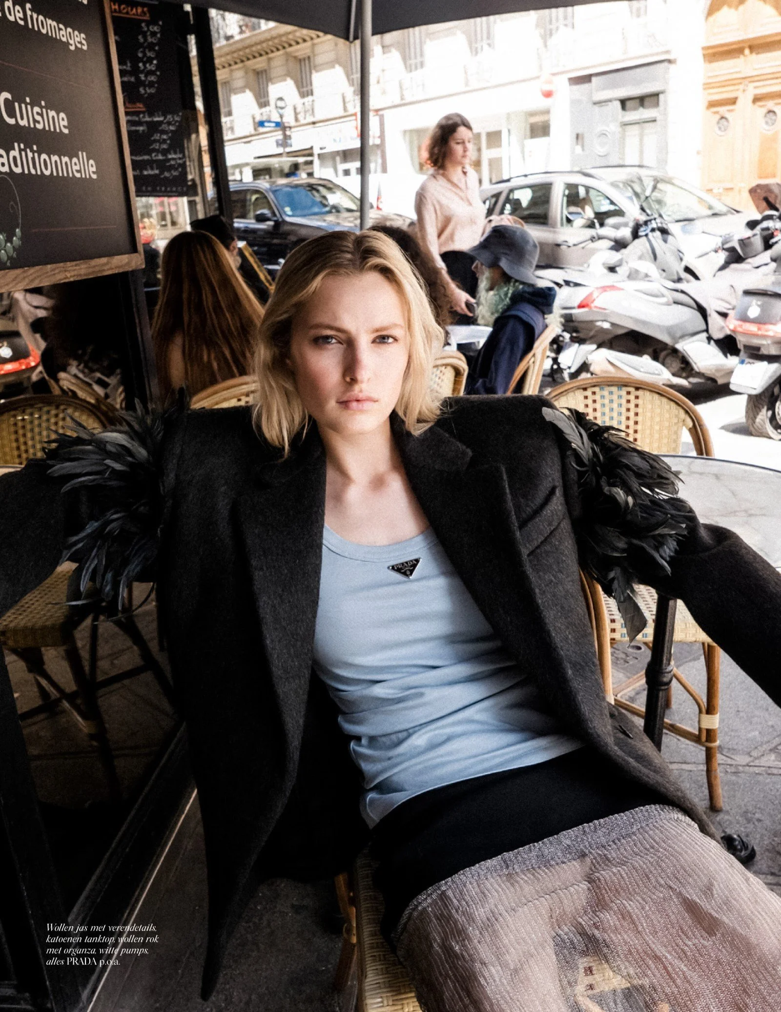 Felice Nova Noordhoff in Paris Wearing Edgy Power Style — Anne of ...