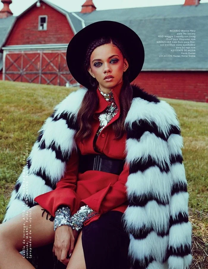 Marina Nery Is A 'Psychedelic Cowgirl' By Danilo Hess In Elle Mexico — Anne of Carversville