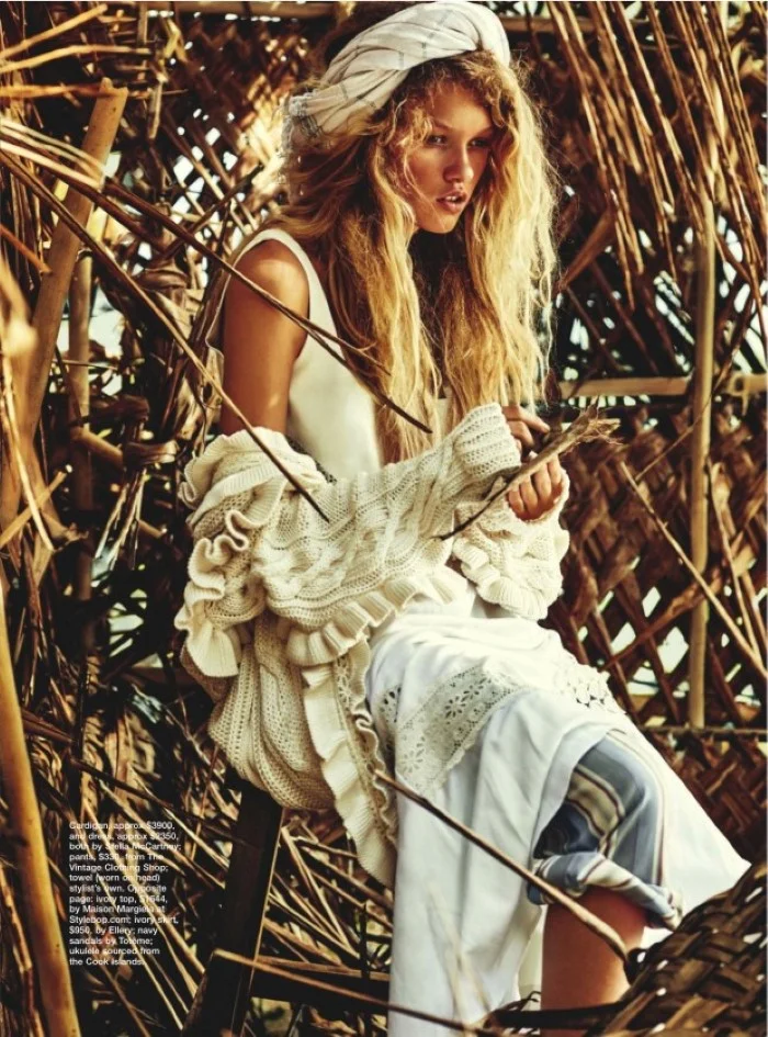 Maggie Laine Is A 'Castaway' Lensed Beachside By David Gubert For Marie ...