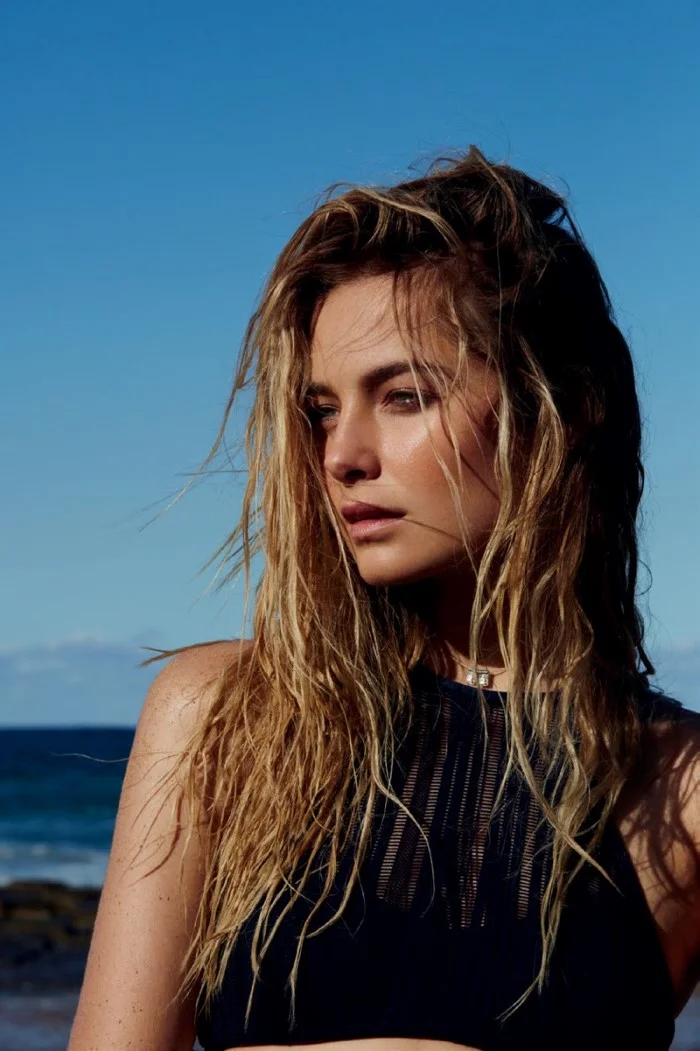 Bridget Malcolm Is Beach Babe Ready In Simon Upton Images For Elle ...