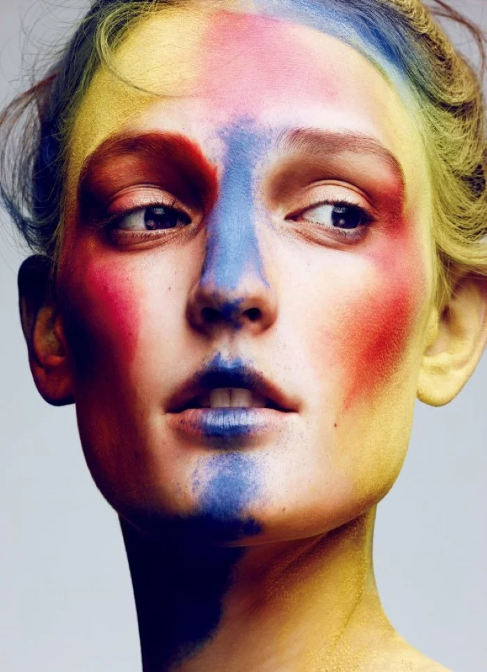 Violette Paints Julie Fleming In Ben Hassett Images For Vogue Japan ...