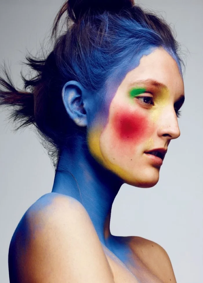 Violette Paints Julie Fleming In Ben Hassett Images For Vogue Japan ...