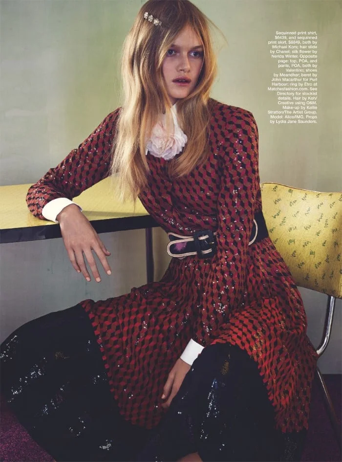 Alice Morgan Fronts 'Then & Now' In Nicole Bentley Images For Marie ...