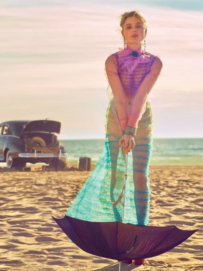 Bella Heathcote Wears Dreamy Dresses Lensed By Will Davidson For ...