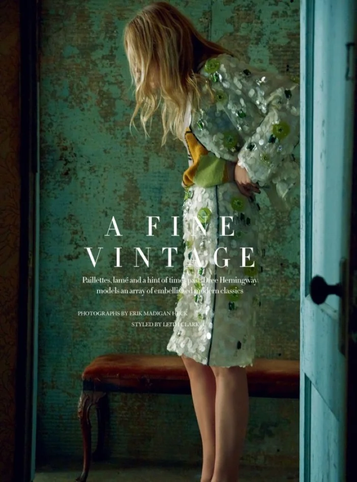 Dree Hemingway Wears 'Fine Vintage' In Erick Madigan-Heck Images For ...